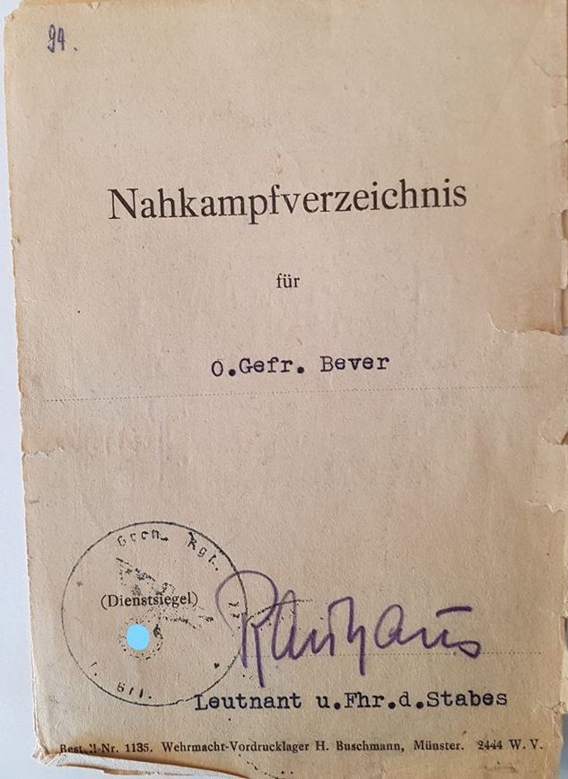 Wehrmacht in Köln, Militärhistorische Sammlung Köln - Soldbuch of a ...